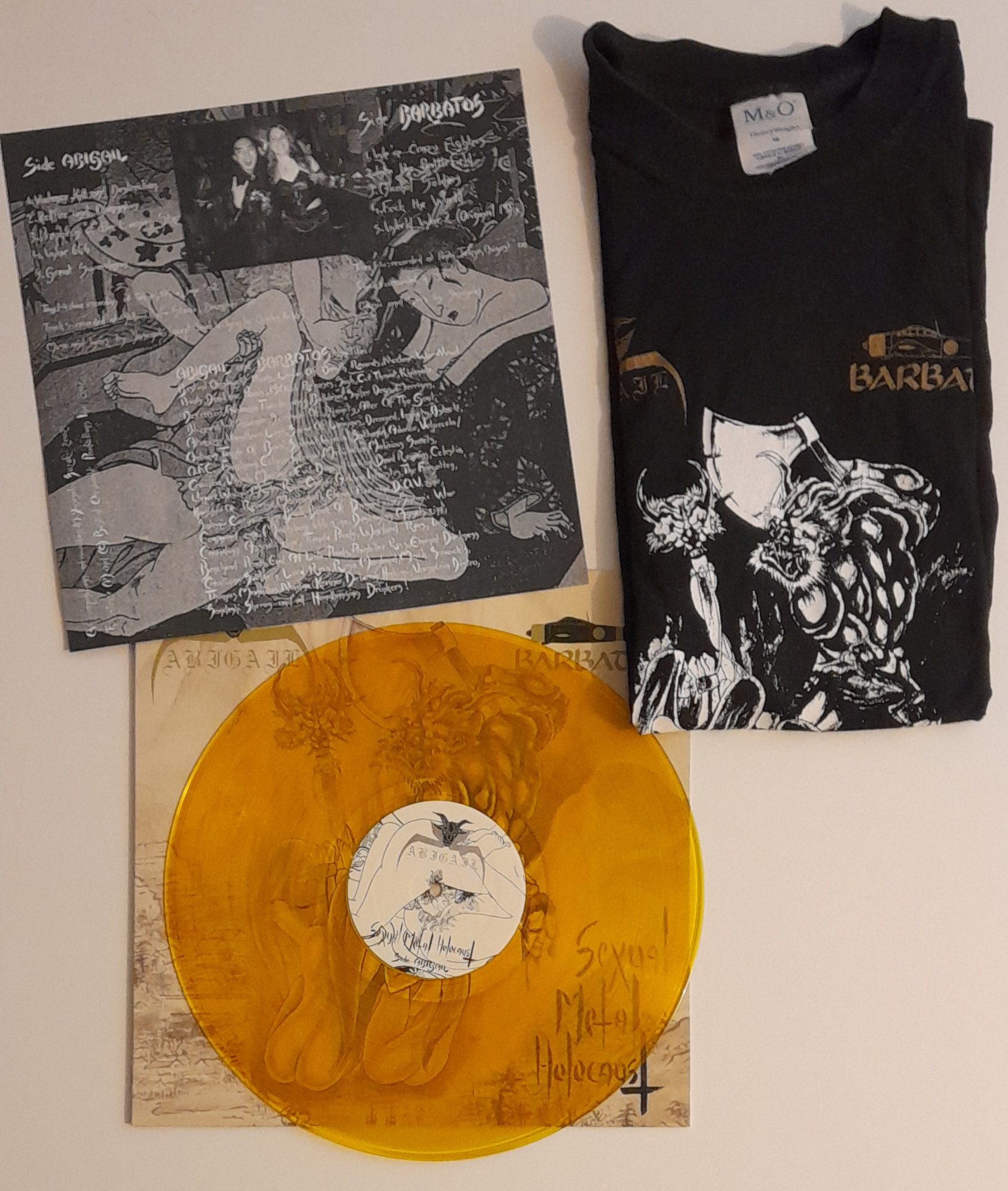 ABIGAIL / BARBATOS Sexual Metal Holocaust LP Yellow - NoEvDia